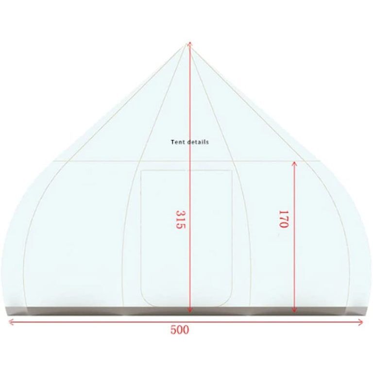 Canvas Bell Tent - Lotus Flower Shaped Glamping Tent - Natural ...